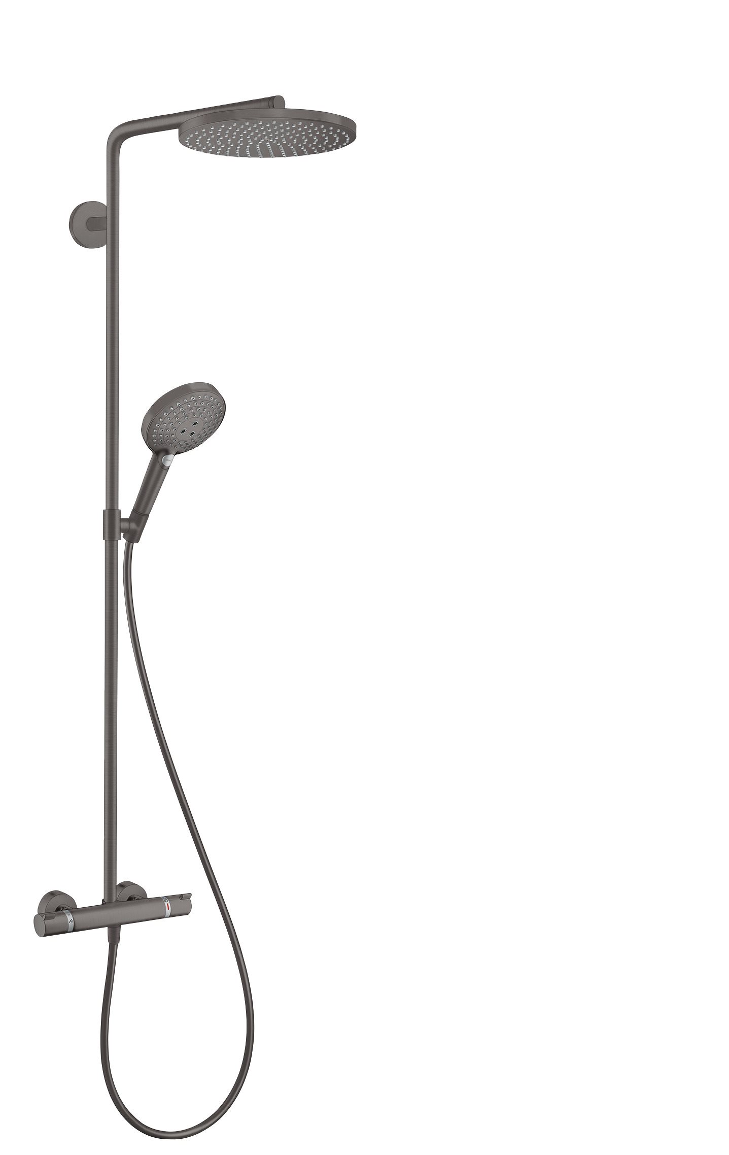 hansgrohe Raindance Select S Showerpipe 240 1jet PowderRain børstet ...
