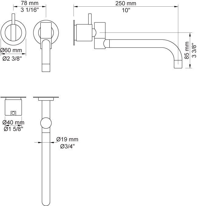 Vola armatur 131 til indbygning | Køb her | Spar masser af penge