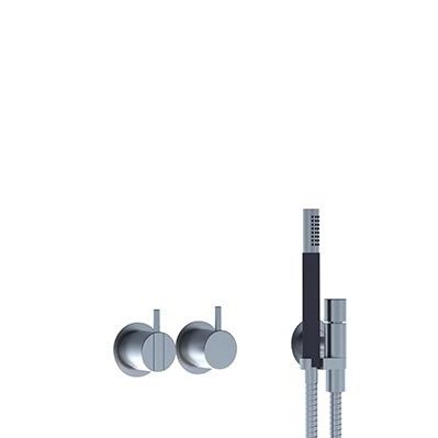 Vola 2471 brusearmatur med omskifter - I messing natur