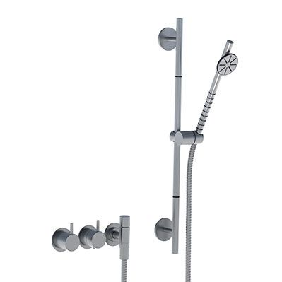 Vola 5171S-T65 termostat indbygnings brusebatteri med brusesæt T65 - Vælg farve