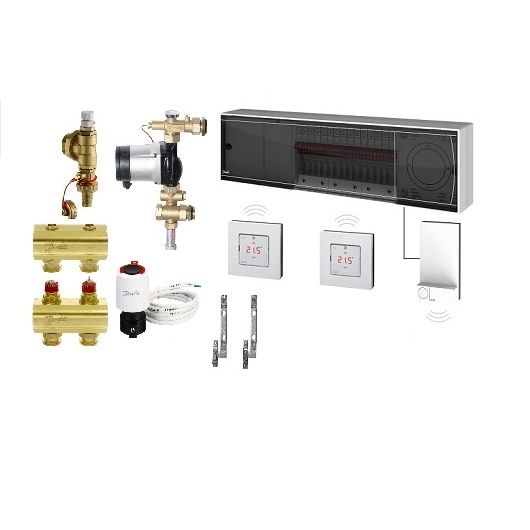Danfoss Icon Trådløs Gulvvarmestyring komplet - 8 kredse (rum)
