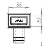 Lavabo Overløbsdæksel til Prevex Smartloc i krom